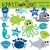 KPM Bright Sea Creatures Digital Clip Art COMBO - Etsy