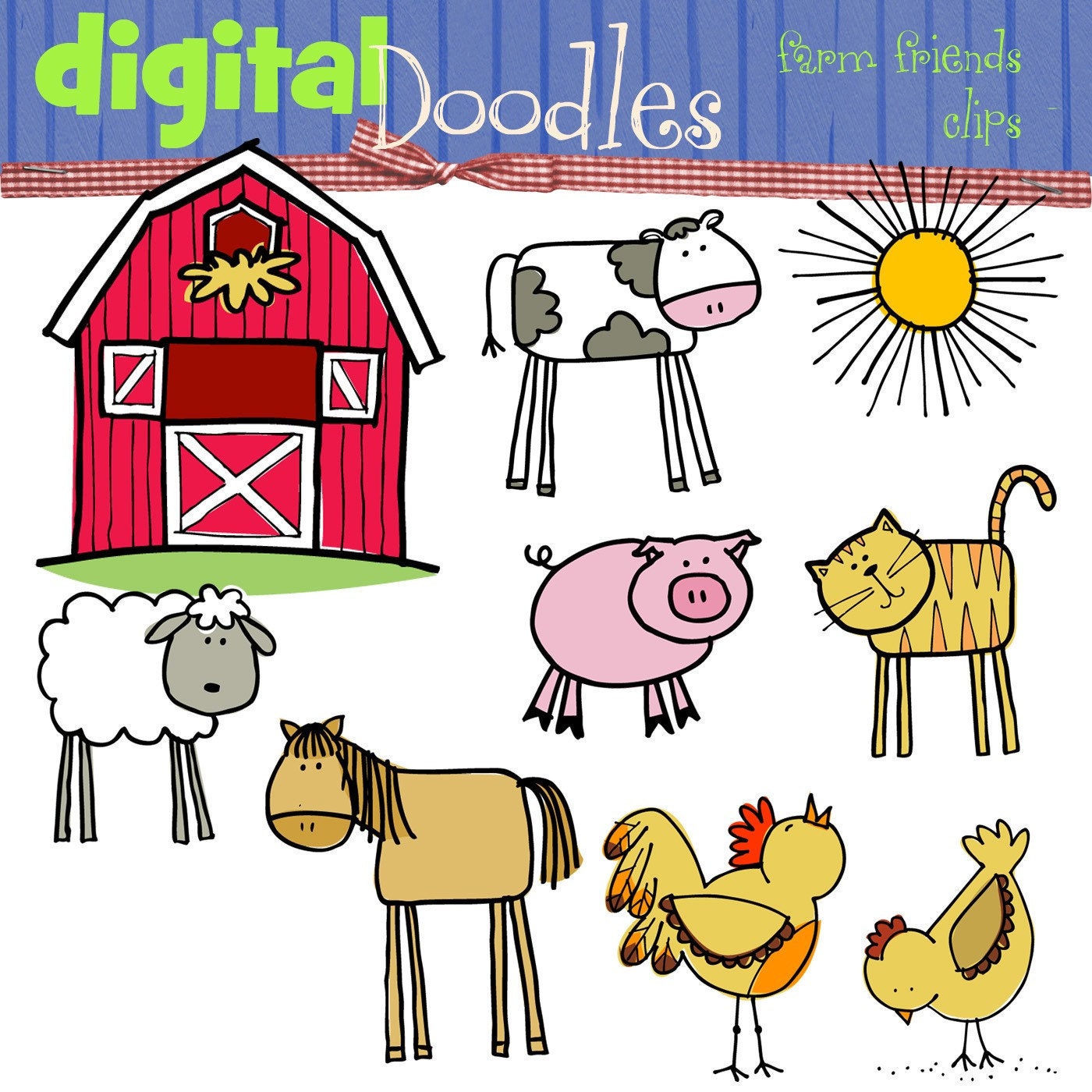 Barnyard Friends Clipart
