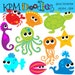 KPM Bright Sea Creatures Digital Clip Art COMBO - Etsy