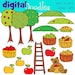 KPM Apple Orchard Digital Clip Art COMBO - Etsy