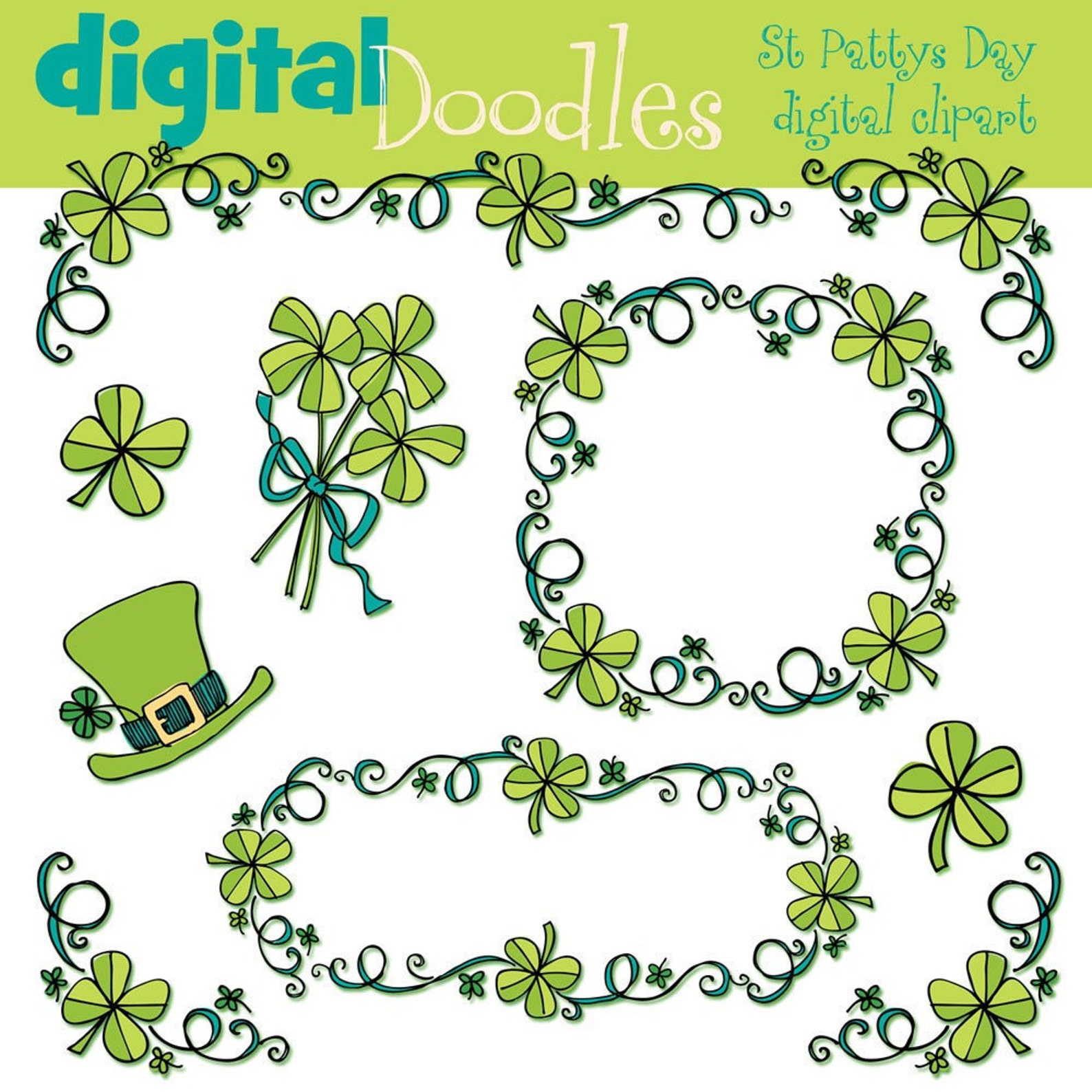 KPM St Patricks Day Digital Clipart - Etsy