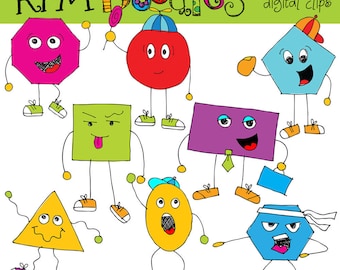 KPM Love Monsters Digital Clip Art COMBO | Etsy