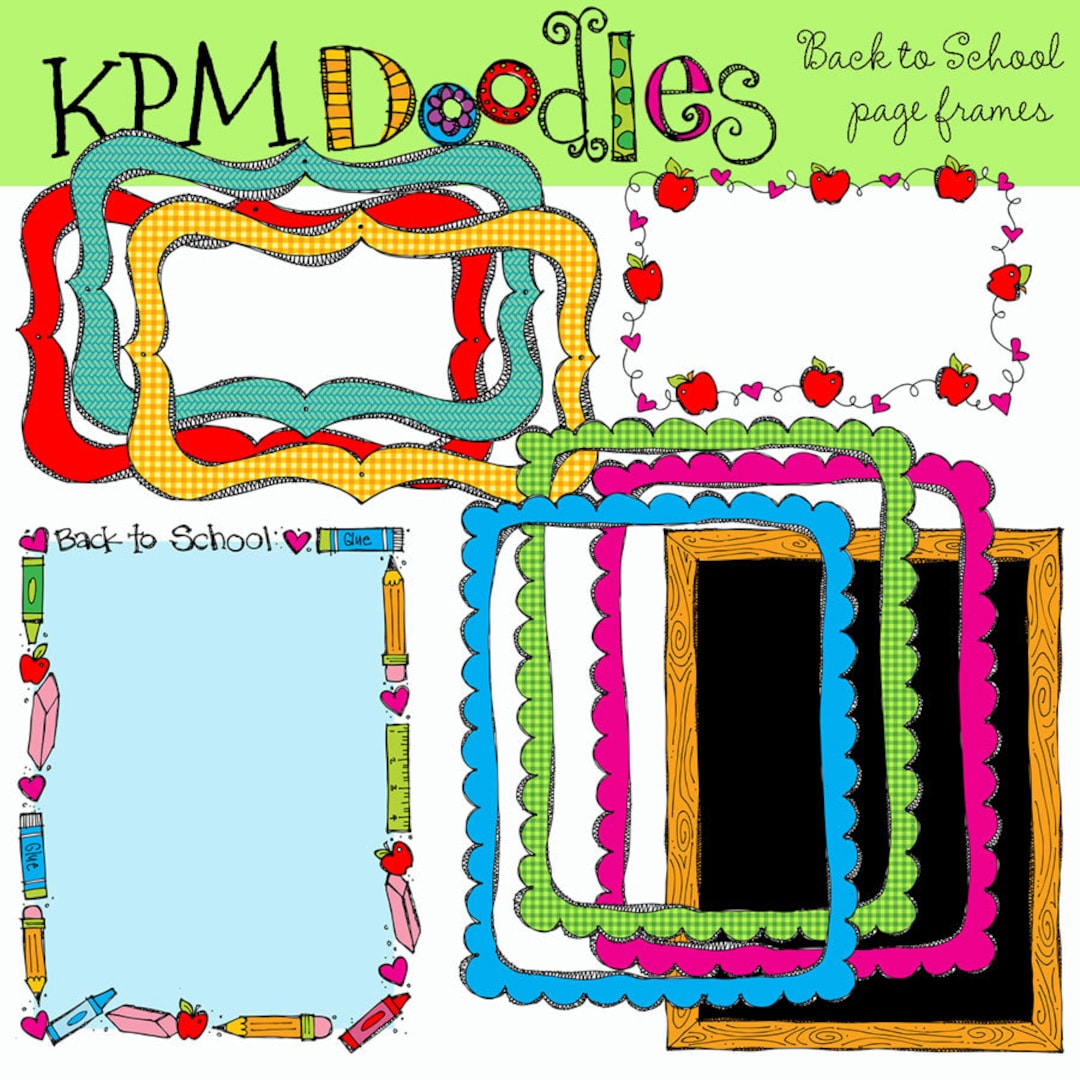 School Borders And Frames For Boys
