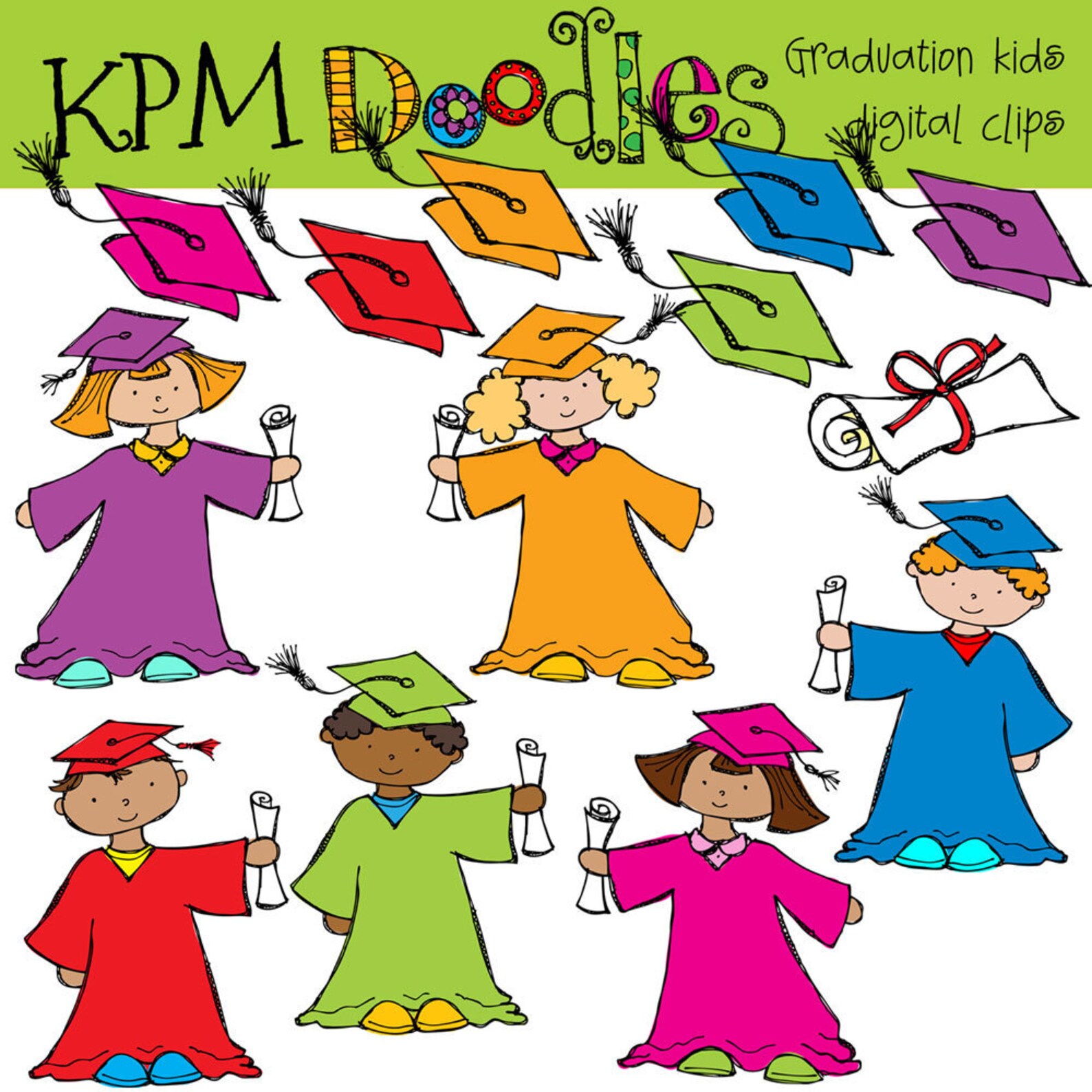 KPM Graduation Kids Digital COMBO - Etsy