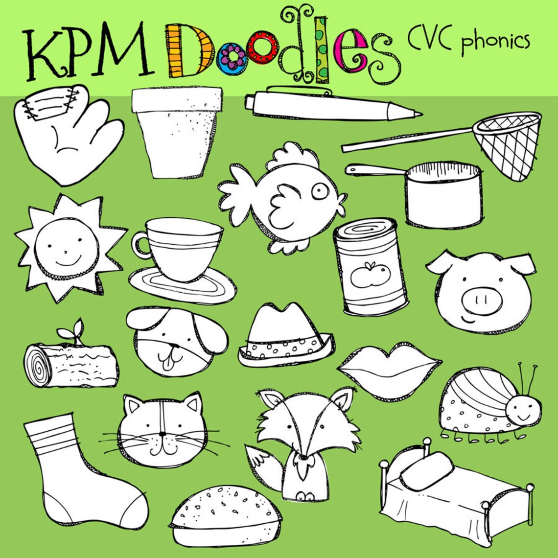 KPM CVC Phonics Pics COMBO - Etsy