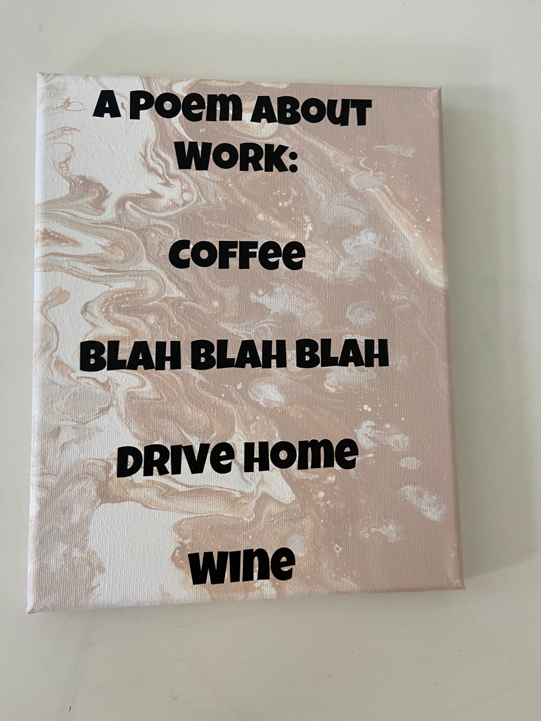 Work Art A Poem About Work - Etsy