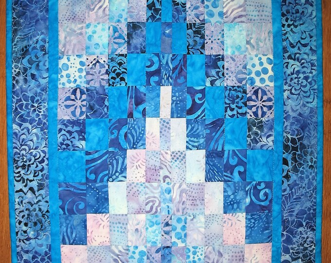 Batik Table Topper Bargello Walling Hanging Quilted Pieced - Etsy