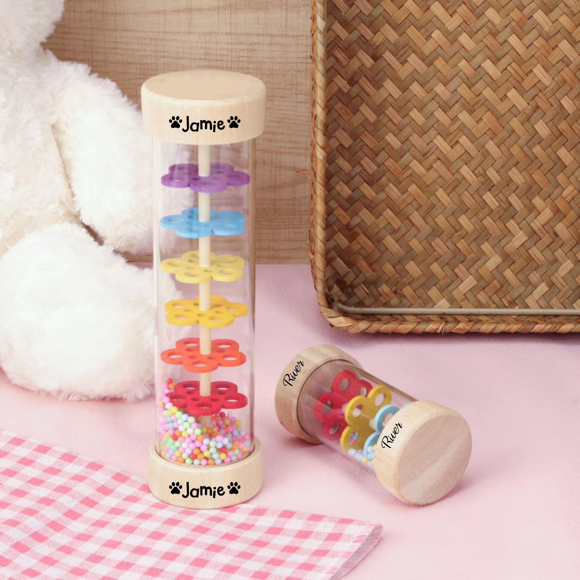 Engraved Children's Musical Rain Tube–sensory Toy,custom Name Baby Gift ...