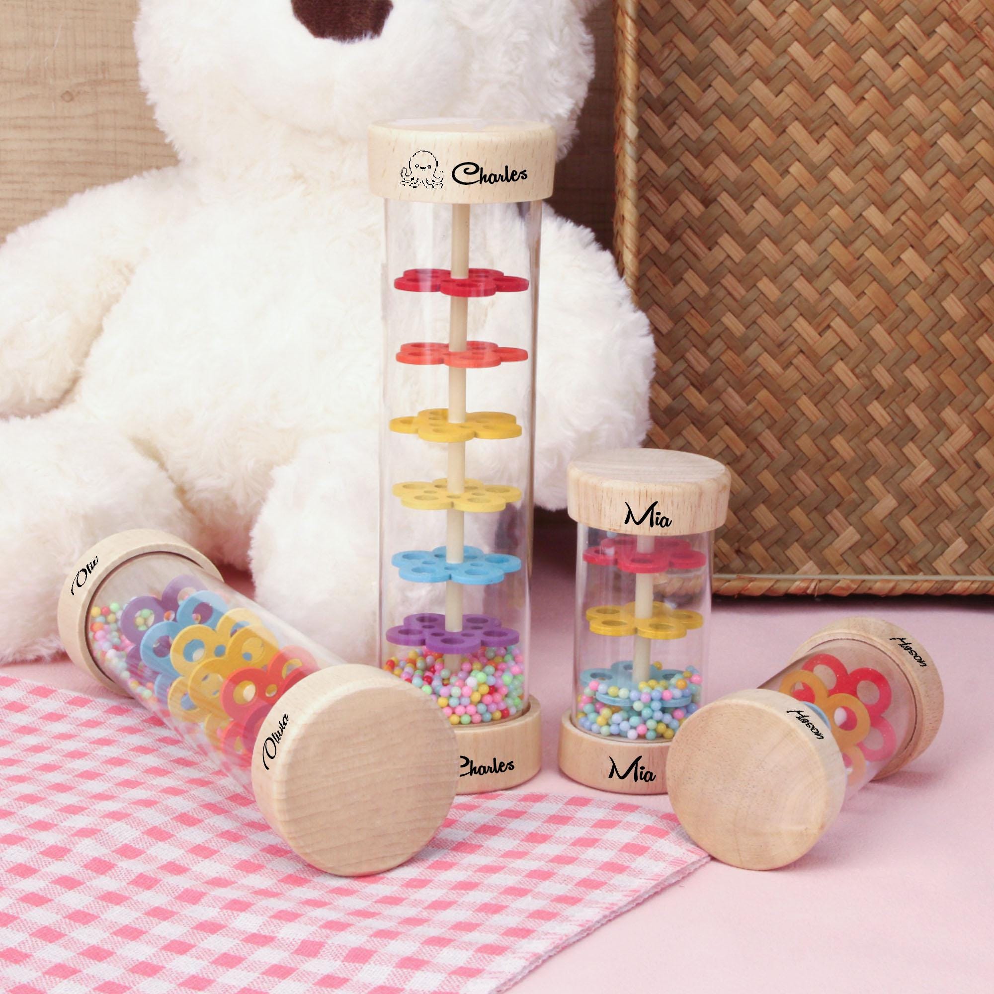 Engraved Children's Musical Rain Tube–sensory Toy,custom Name Baby Gift ...