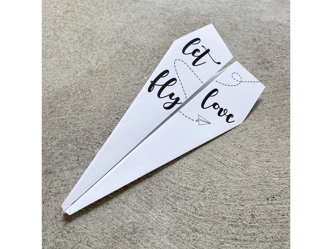 40 Pre-folded Paper Airplanes for a Fun, Unique Wedding Sendoff - Etsy