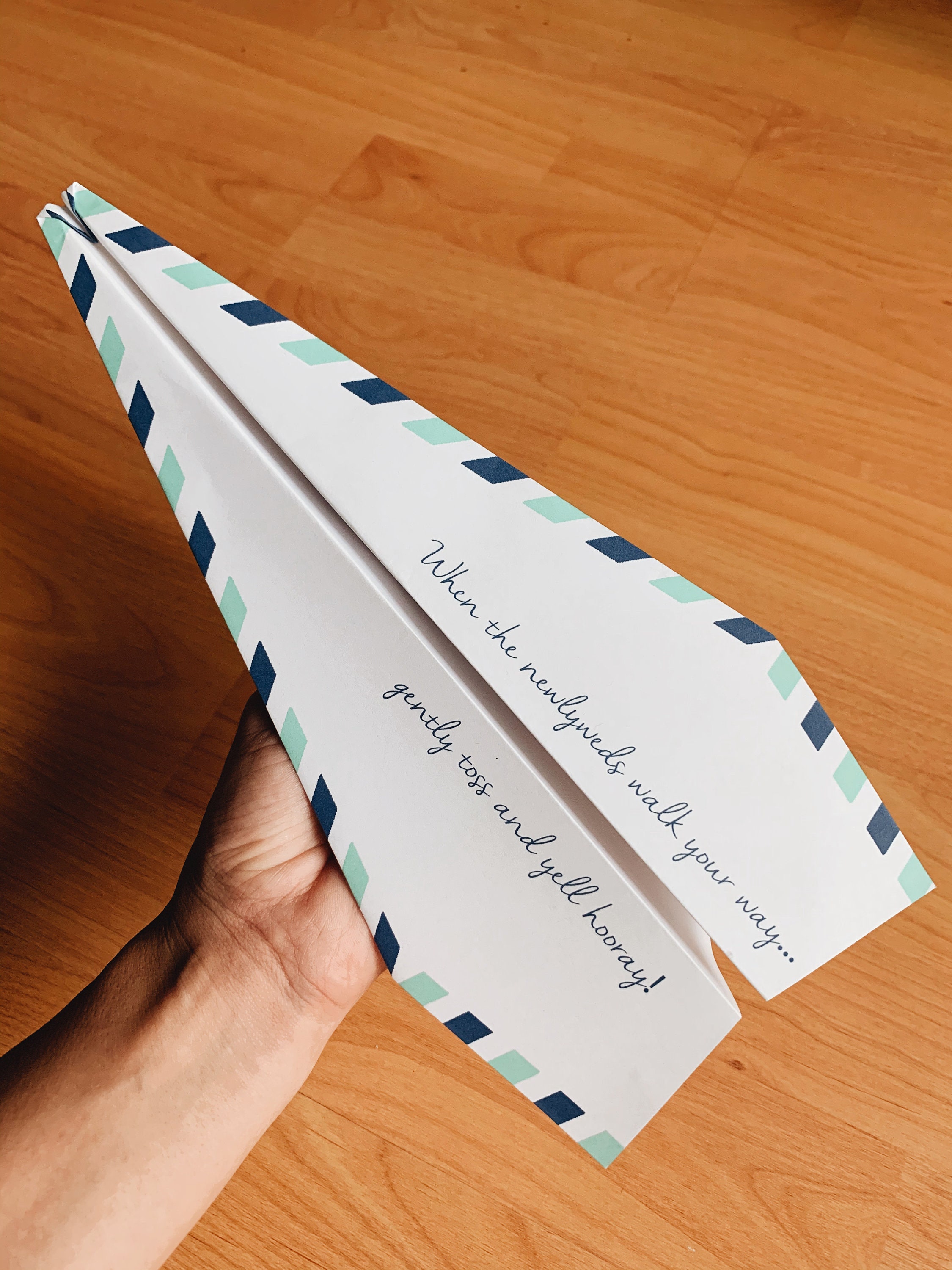 100 Personalized Paper Airplanes to Throw for Your Ceremony or ...