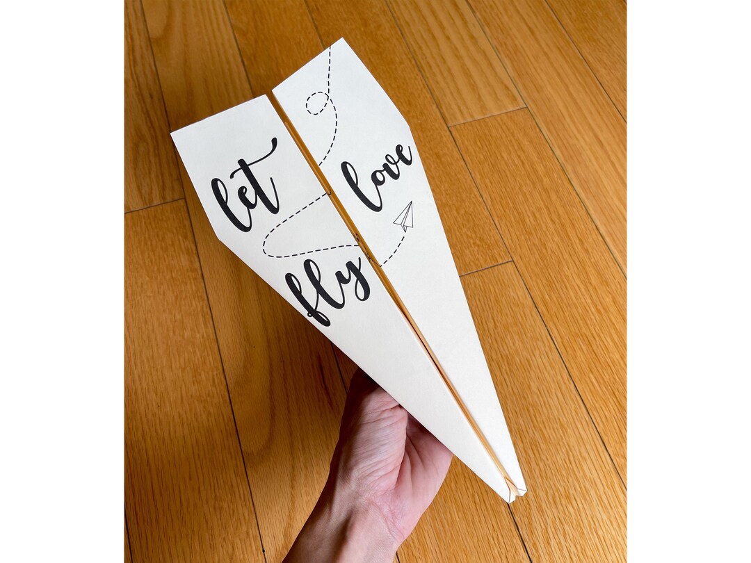 100 Pre-folded Paper Airplanes for a Unique Wedding Exit - Let Love Fly ...