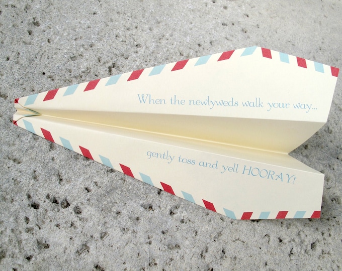 100 Personalized Paper Airplanes to Throw for Your Ceremony or ...