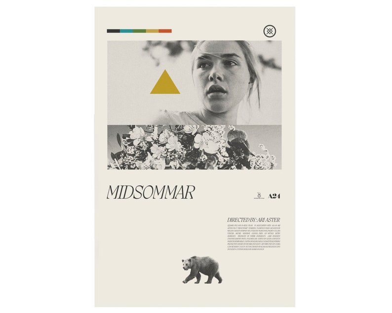 MIDSOMMAR Inspired Poster, Florence Pugh, Sweden, Flowers, Art Print ...