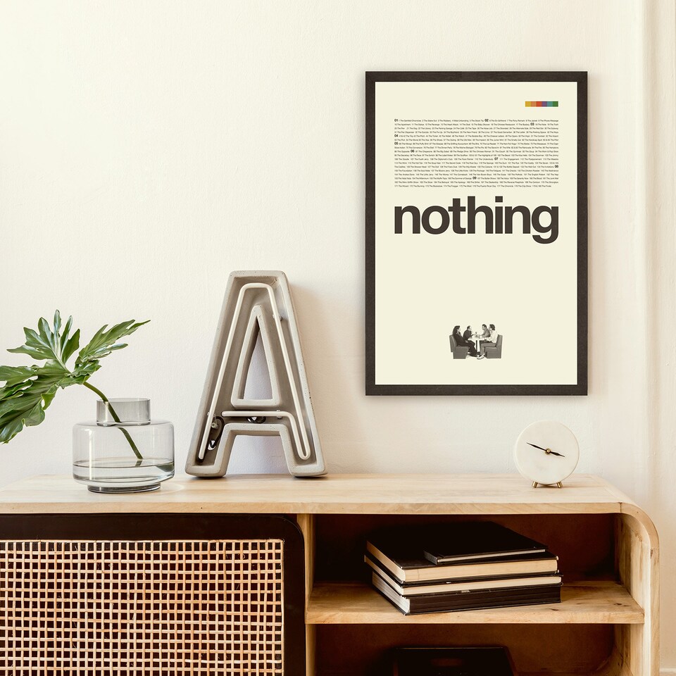 SEINFELD Inspired Poster, Nothing, Art Print - Mid-Century Modern sold ...