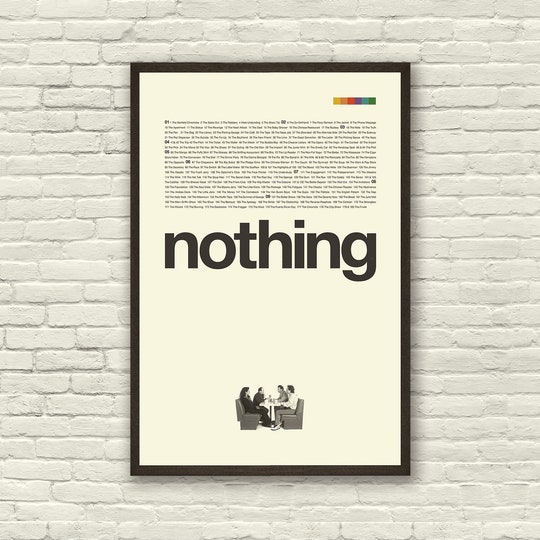 SEINFELD Inspired Poster, Nothing, Art Print - Mid-Century Modern sold ...