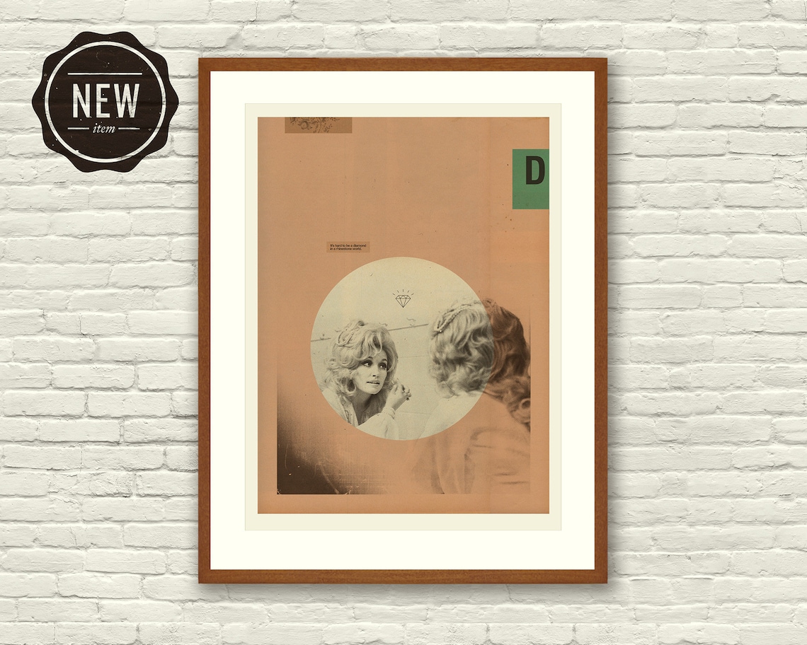 DOLLY PARTON Inspired Art Print Poster 18 X 24 Lithograph | Etsy