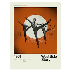 WEST SIDE STORY Inspired Art Print Poster - 18 X 24 Lithograph, Mid ...