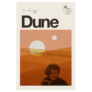 DUNE Inspired Poster, Art Print - Minimalist, Helvetica, Mid-century ...