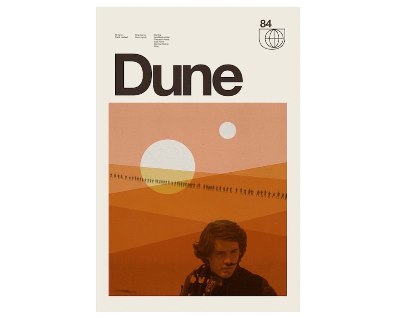 DUNE Inspired Poster, Art Print - Minimalist, Helvetica, Mid-century ...
