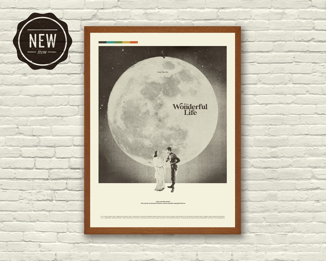 IT'S A WONDERFUL LIFE Inspired Poster Art Print 18 X 24 - Etsy