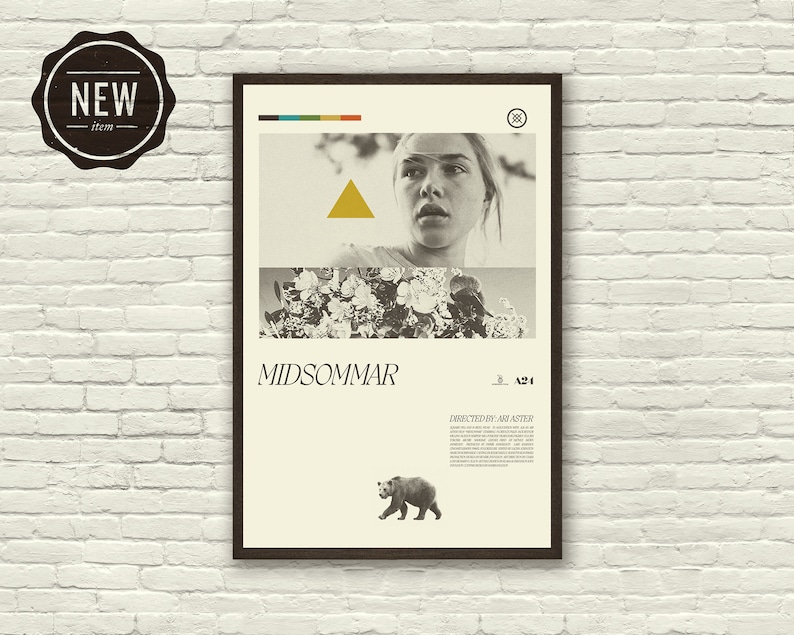 MIDSOMMAR Inspired Poster, Florence Pugh, Sweden, Flowers, Art Print ...