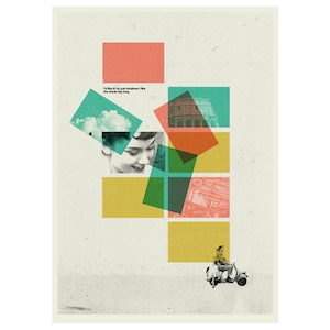 ROMAN HOLIDAY - Audrey Hepburn Poster, 20 X 28 Lithograph Art Print ...