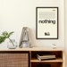SEINFELD Inspired Poster, Nothing, Art Print Minimalist, Helvetica, Mid ...
