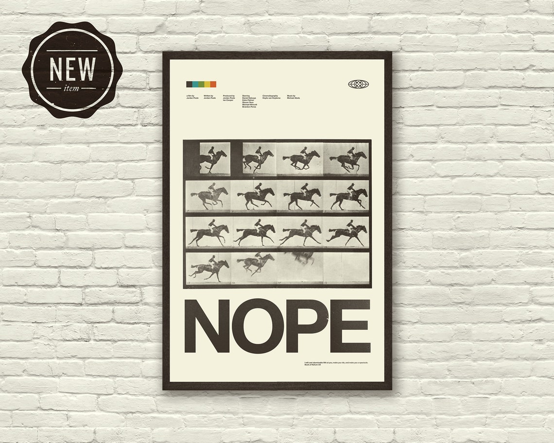 JORDAN PEELE Inspired Poster Series, Get Out, Us, Nope Art Print ...