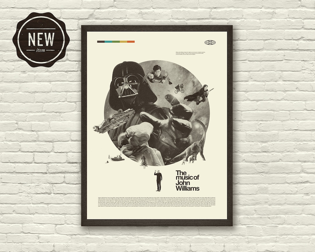 JOHN WILLIAMS Inspired Art Print Poster - 18 X 24 Lithograph, Music ...
