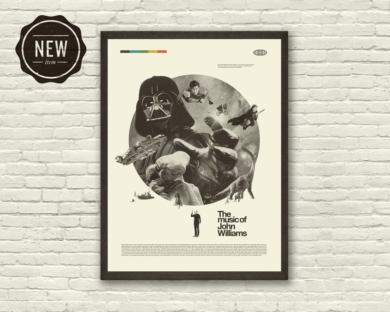 JOHN WILLIAMS Inspired Art Print Poster - 18 X 24 Lithograph, Music ...