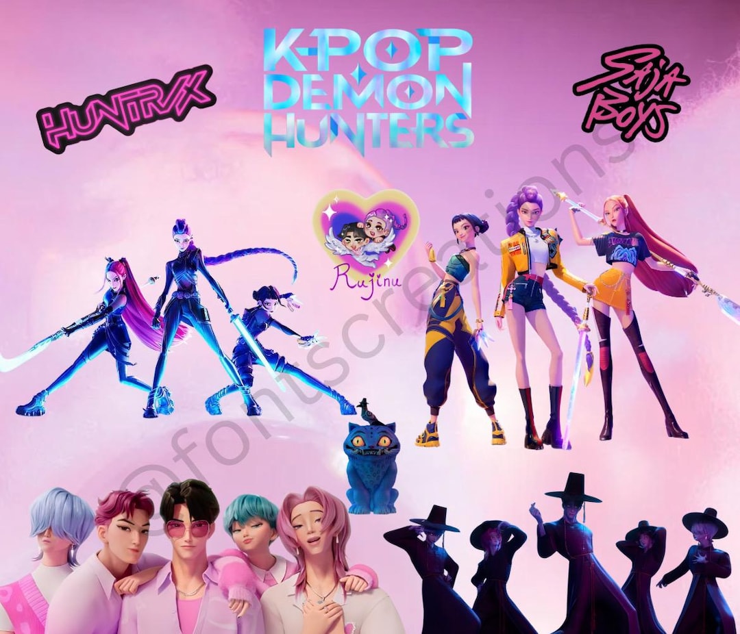K-pop Demon Hunters PNG - Etsy