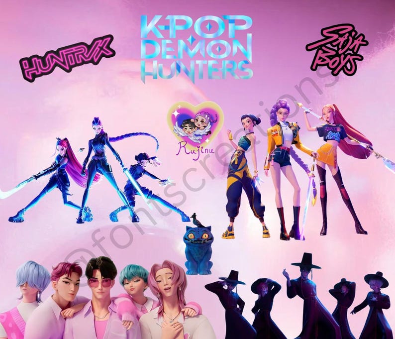 K-pop Demon Hunters PNG - Etsy
