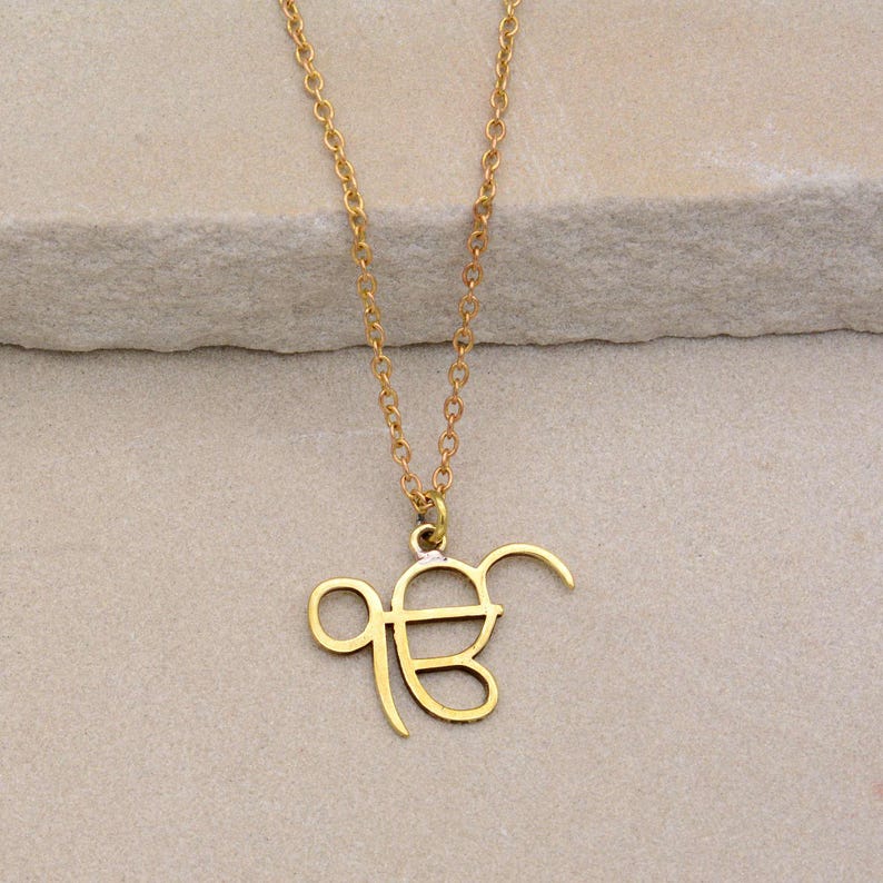 Ek Onkar Symbol Brass Necklace, Spiritual Pendant, Sikh Jewellery ...