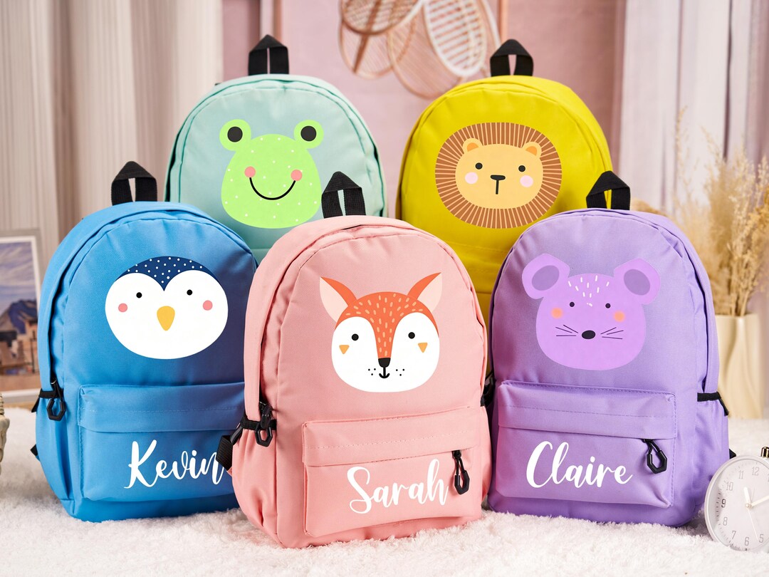 Custom Animal Kids Backpack, Personalized School Bag - Etsy