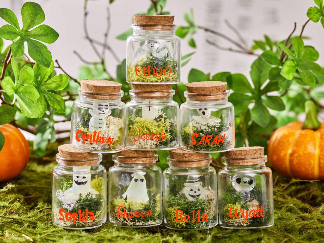 Mini Ghosts in a Jar Personalized Ghost in Bottle Pet Ghost in Glass ...