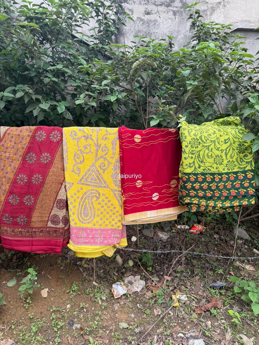 Vintage Saree - Upcycled Craft Fabric | Handwoven Indian Sari | Antique ...