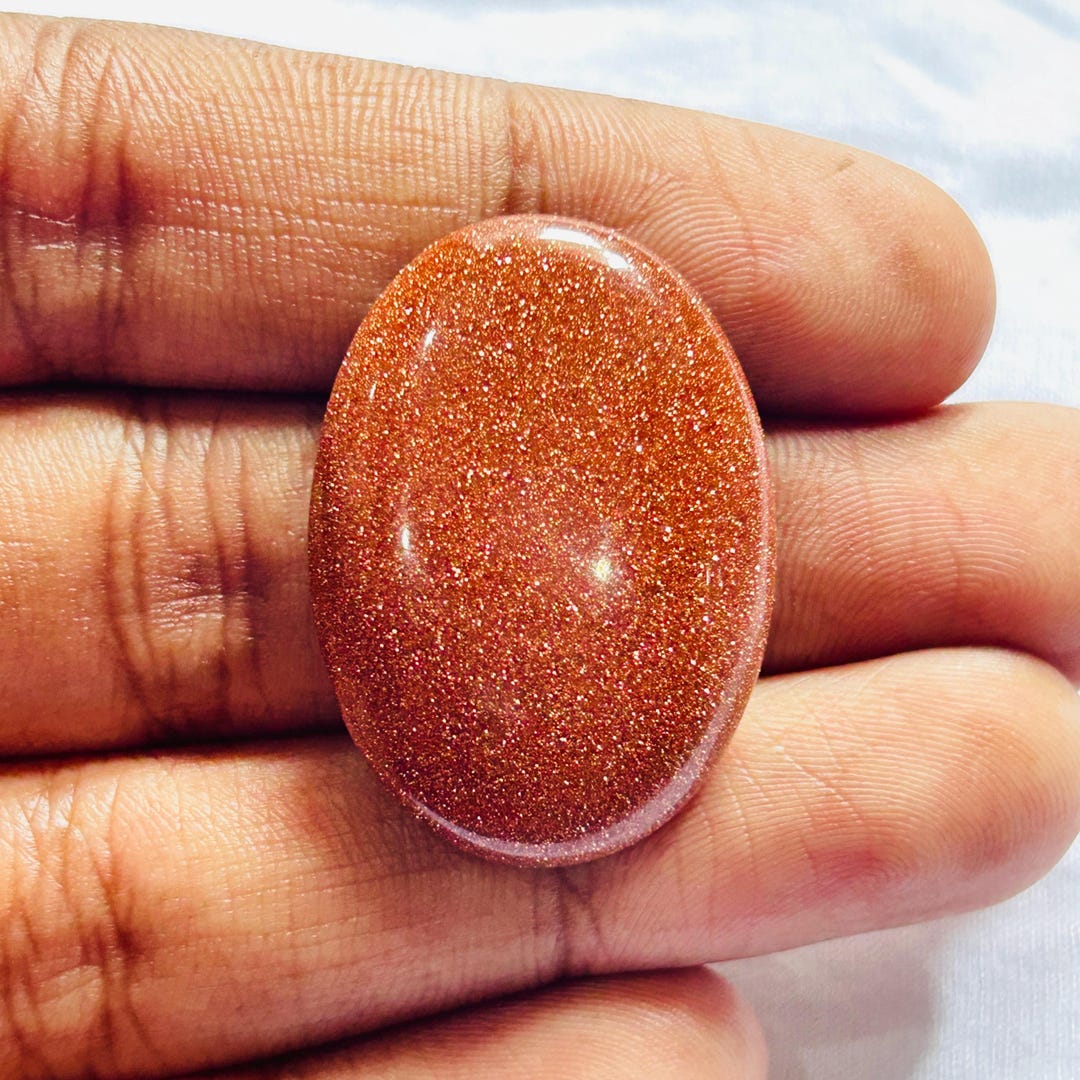 Beautiful Sunstones Gemstones Cabochon Rare Quality Brown Goldstone ...