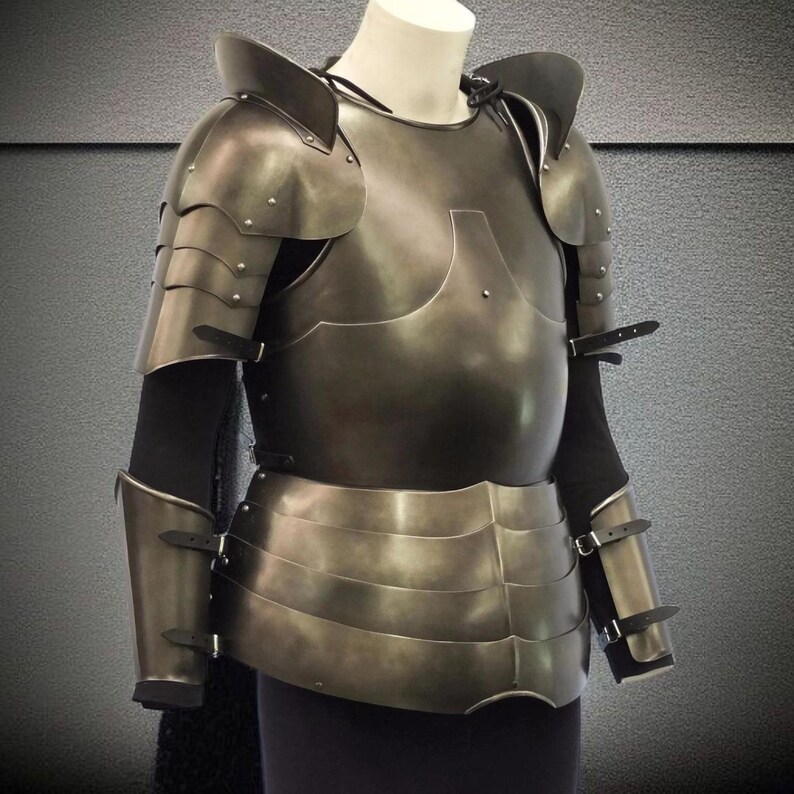 Medieval Half Body Armor | Knight Chest Plate & Arm Guards | Steel ...