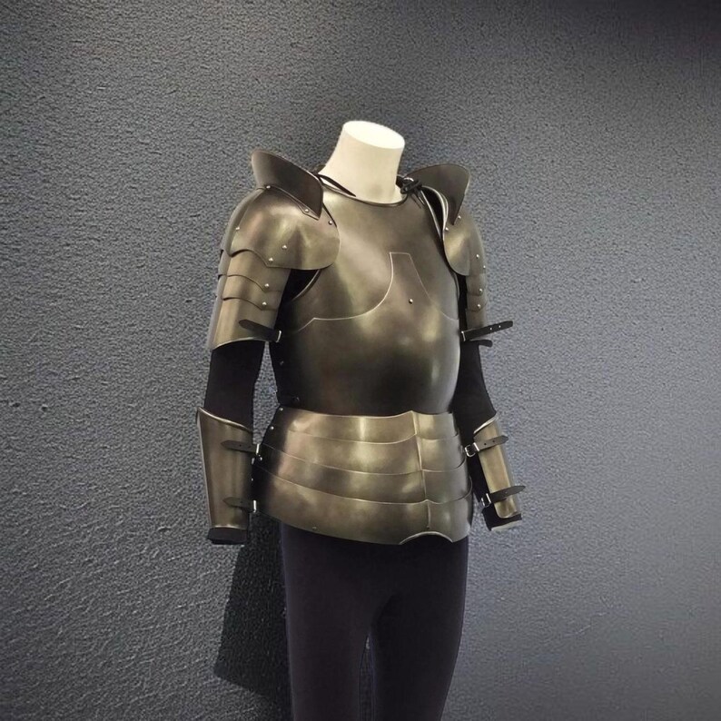 Medieval Half Body Armor | Knight Chest Plate & Arm Guards | Steel ...