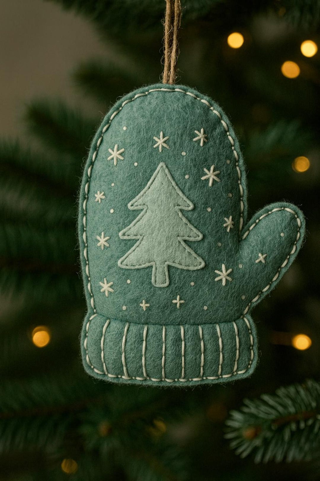DIY Felt Mitten Ornament Pattern – Beginner Friendly PDF Template ...