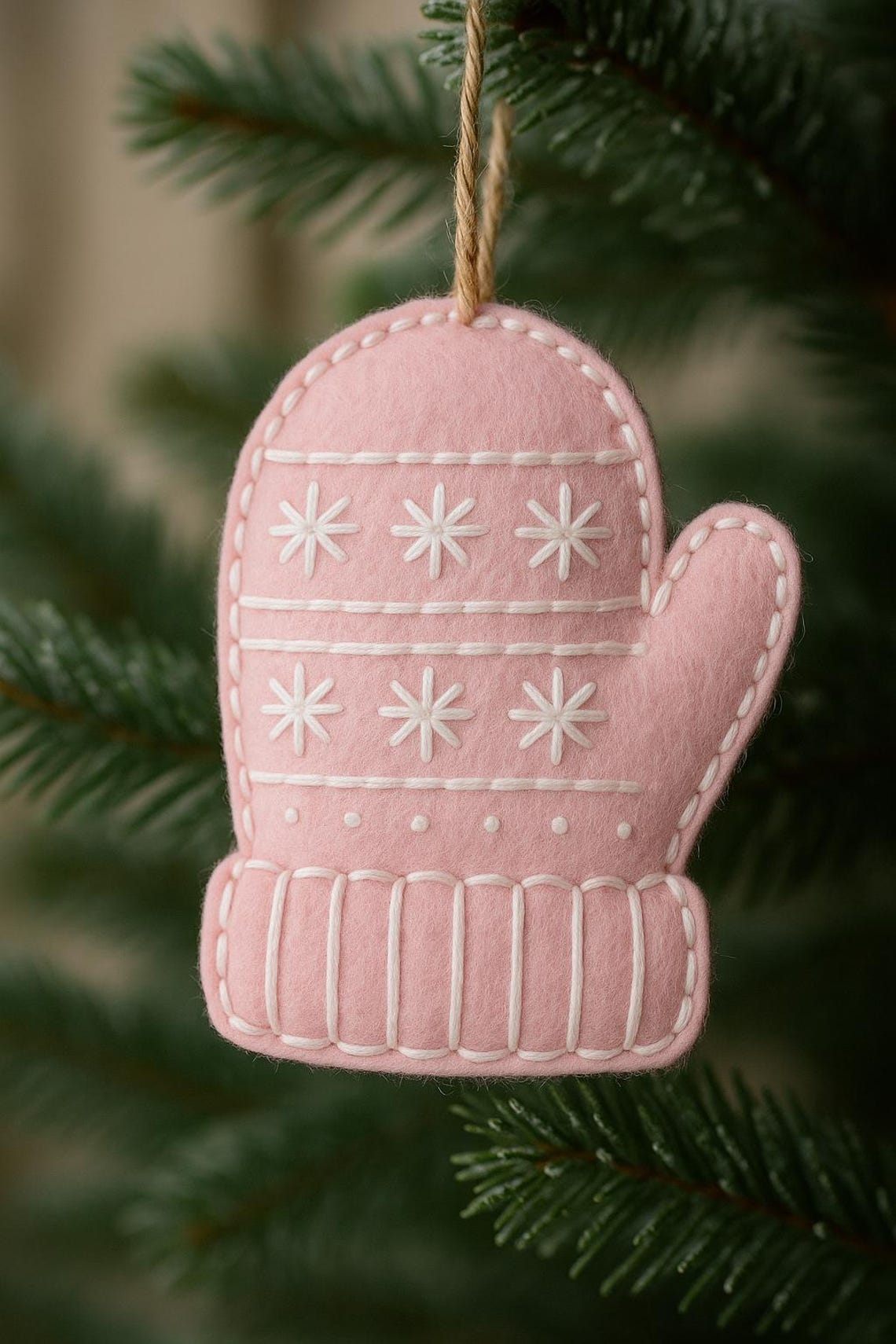 DIY Felt Mitten Ornament Pattern – Beginner Friendly PDF Template ...