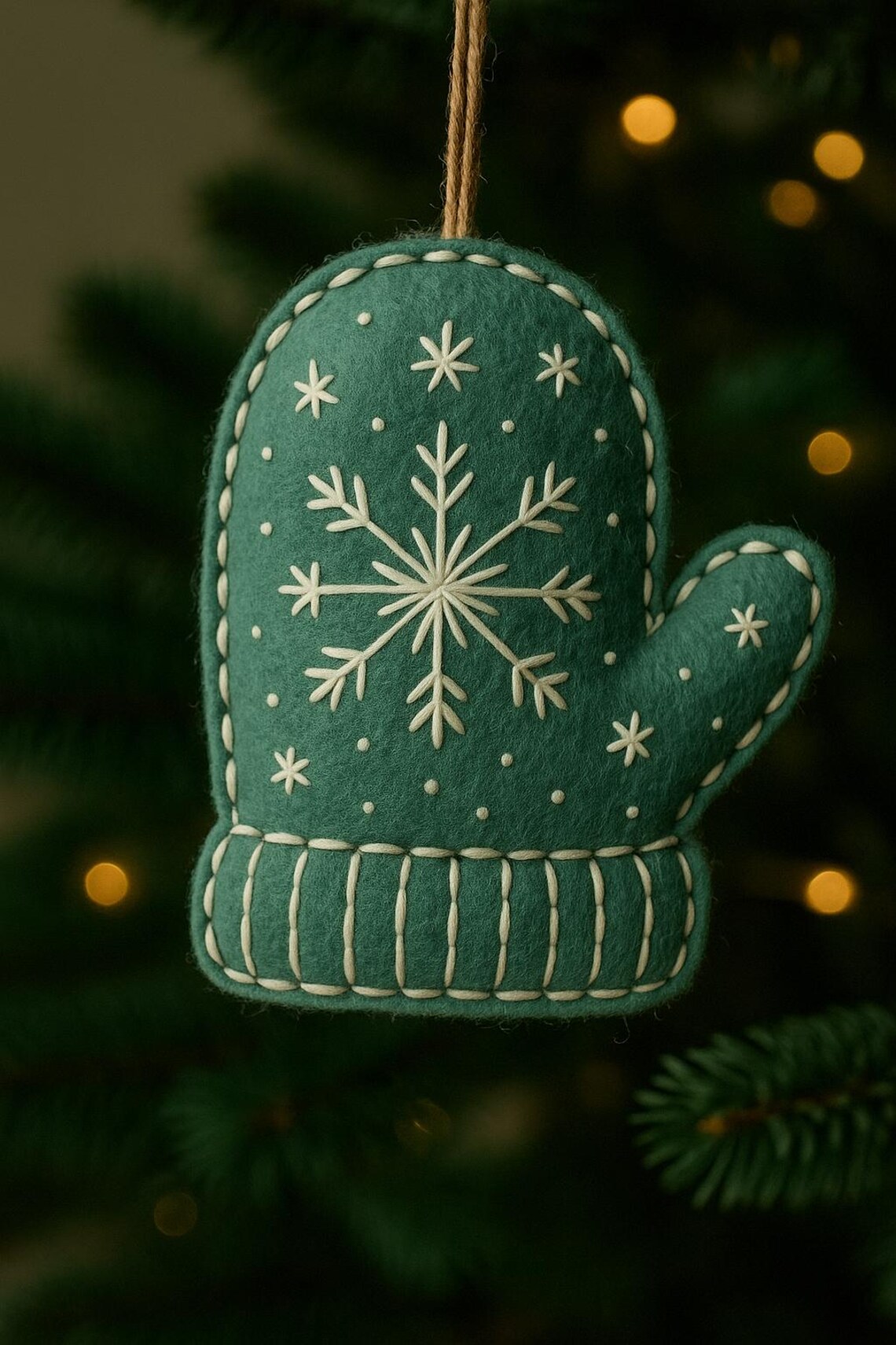 DIY Felt Mitten Ornament Pattern – Beginner Friendly PDF Template ...