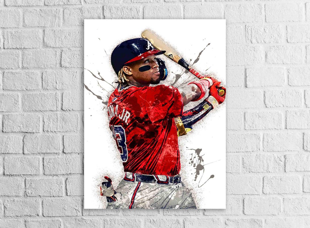Ronald Acuna Jr, Atlanta Braves, Canvas Wrap or Museum-quality Poster ...