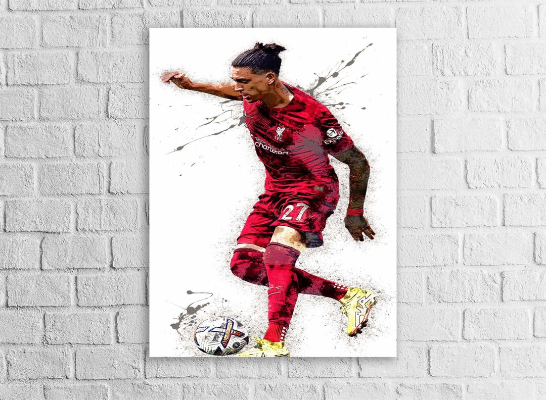 Darwin Nunez Poster, Gallery Canvas Wrap: Man Cave Wall Art, Sports ...