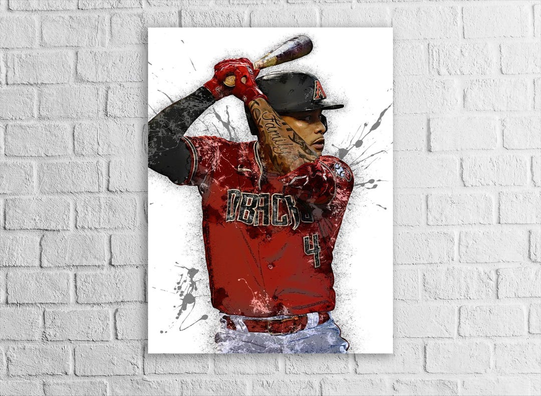 Ketel Marte Arizona Diamondbacks Poster: Sports Art, Man Cave Decor - Etsy