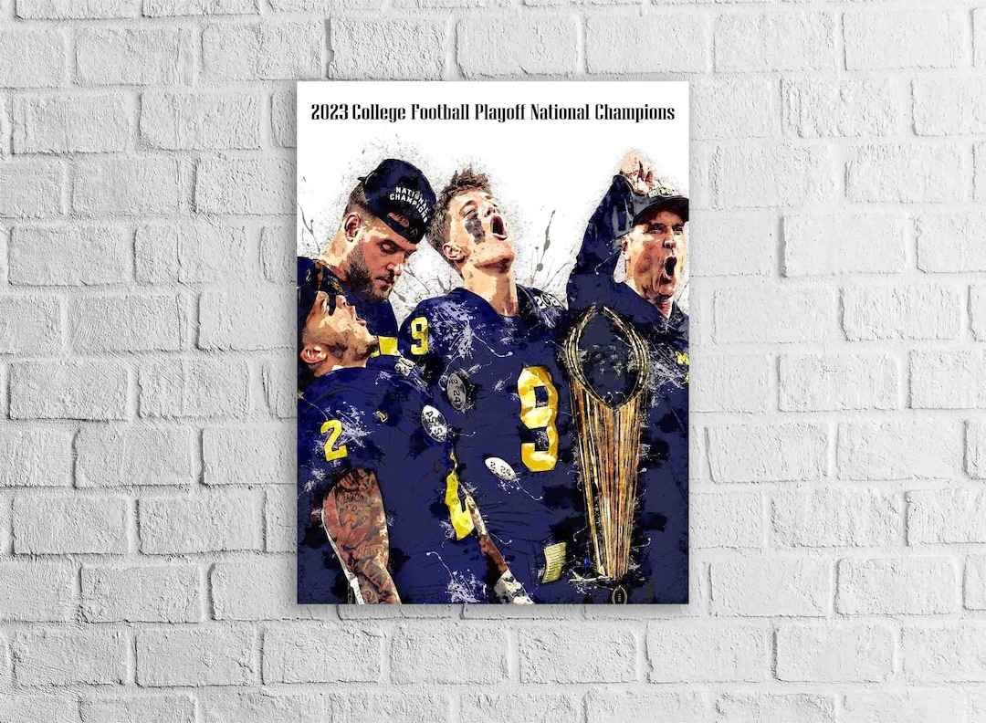 Wolverines Champions Poster, Michigan Wolverines, Gallery Canvas Wrap ...