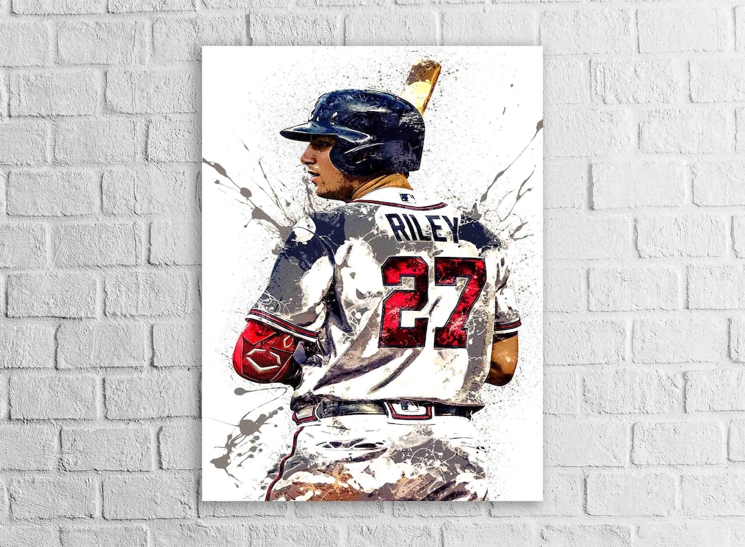 Austin Riley Atlanta Braves Poster: Man Cave Sports Art - Etsy