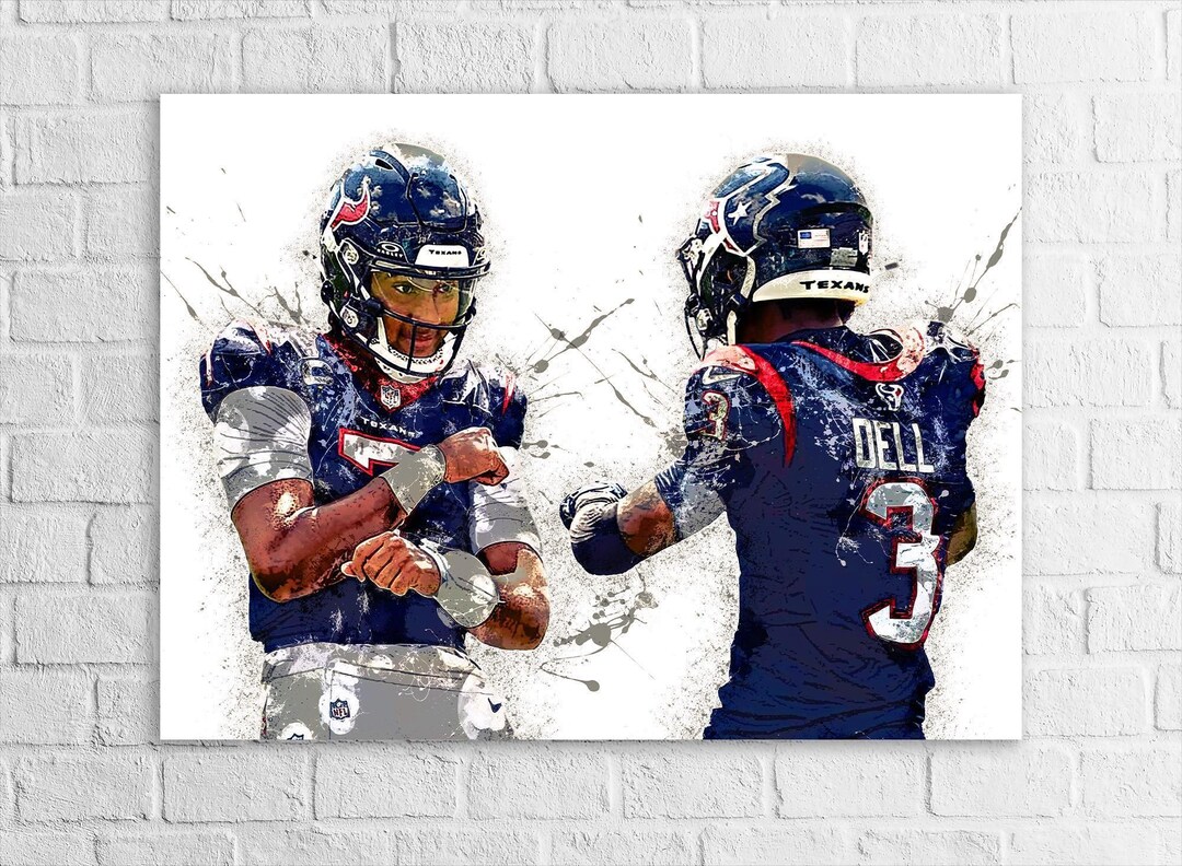 CJ Stroud, Tank Dell, Houston Texans, Gallery Canvas Wrap or Museum ...