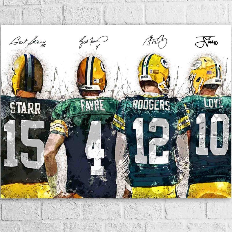 Vintage Green Bay Canvas - Etsy